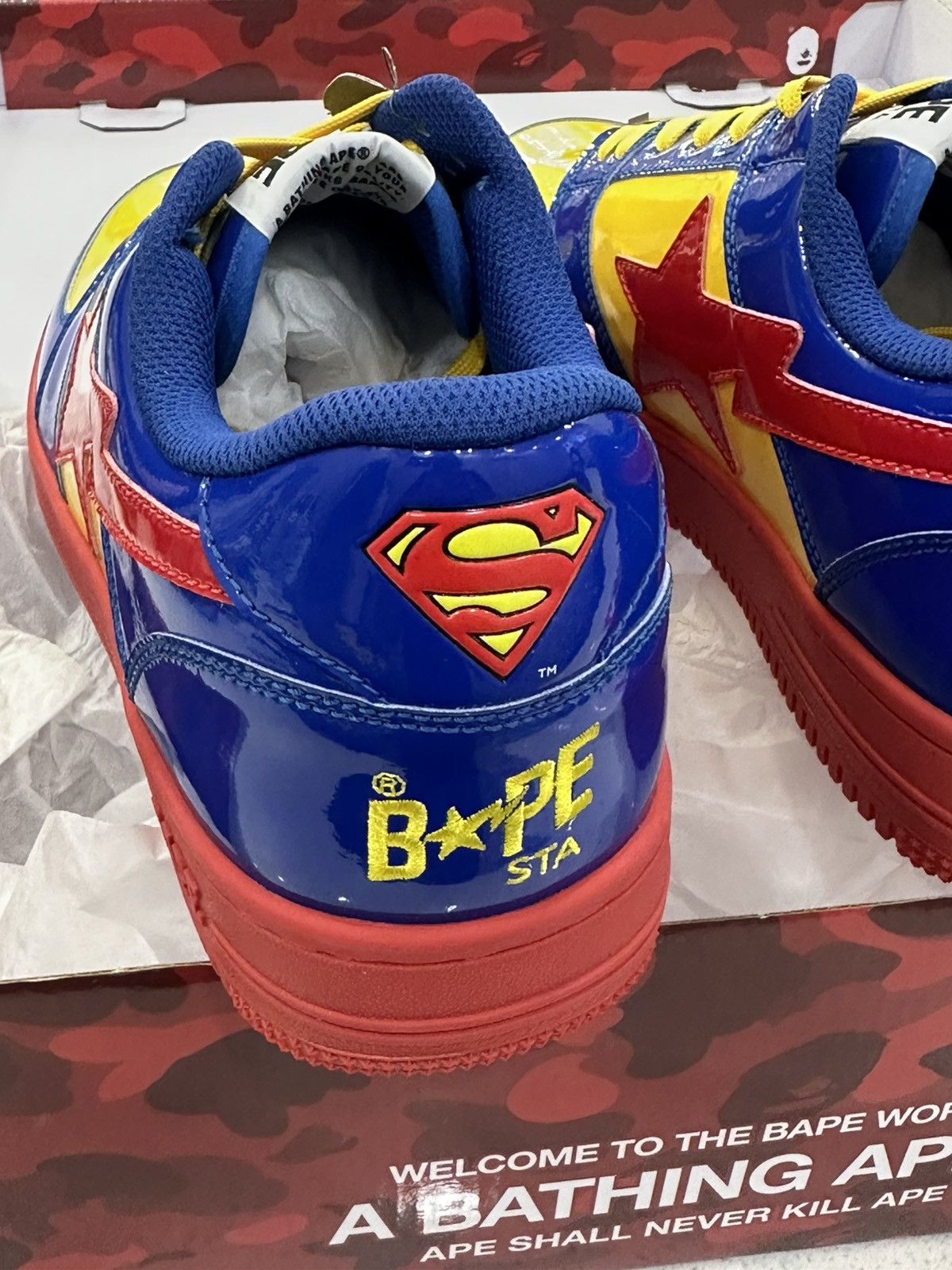 Bape Bape Superman DC Sta Low | Grailed