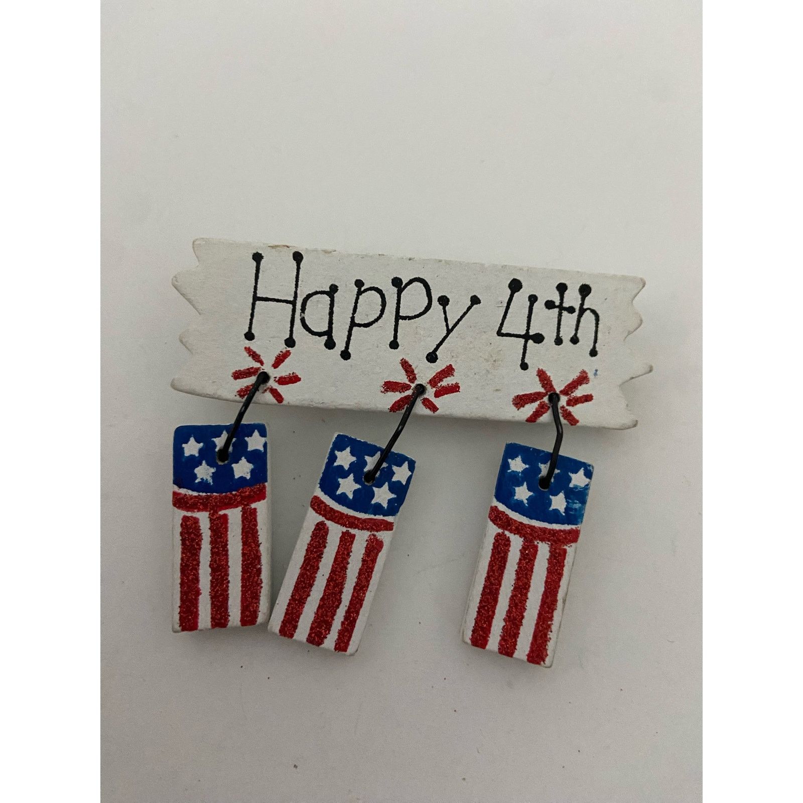 Handmade Wood 4th of July pin | Grailed