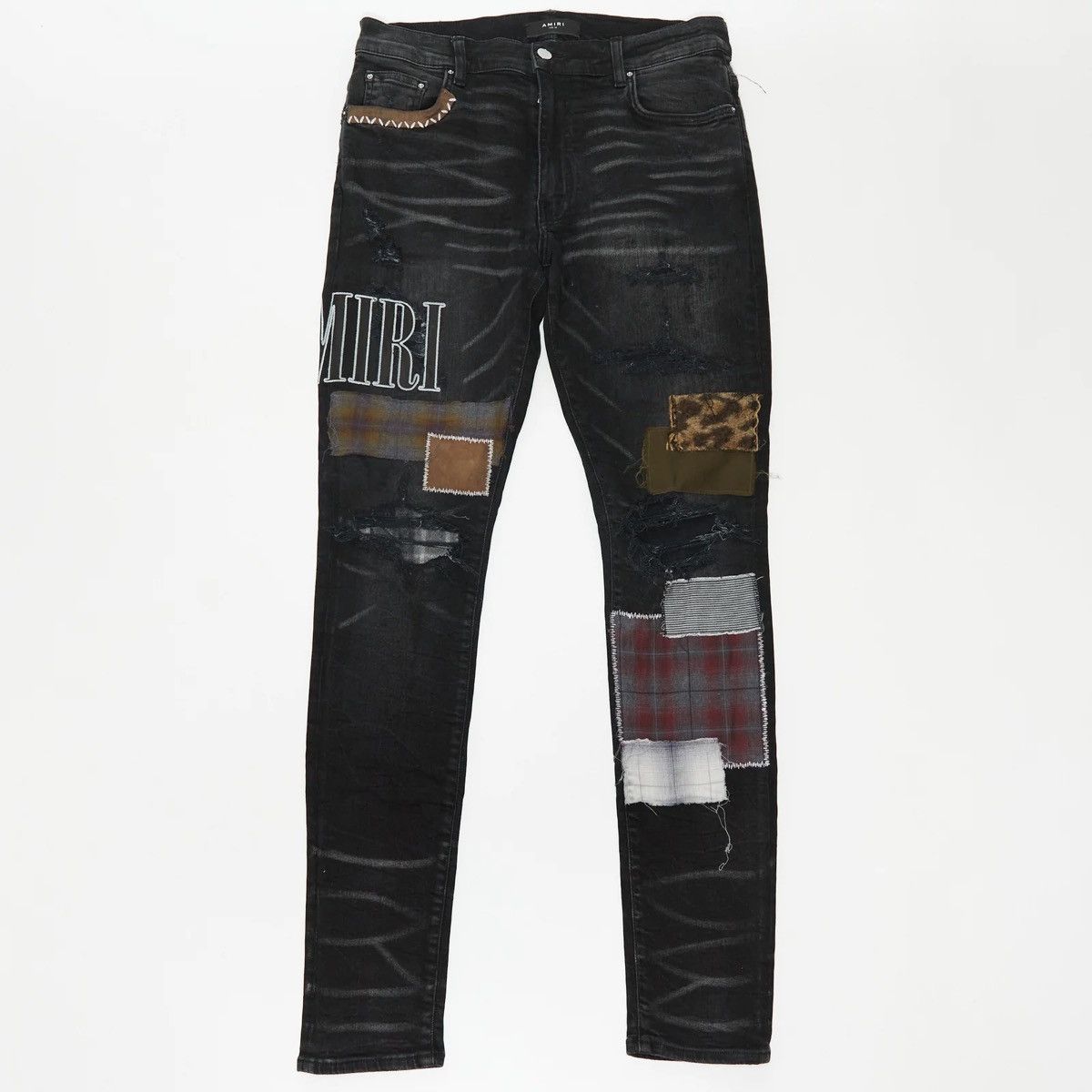 Amiri AMIRI GRUNGE PATCHWORK JEANS | Grailed