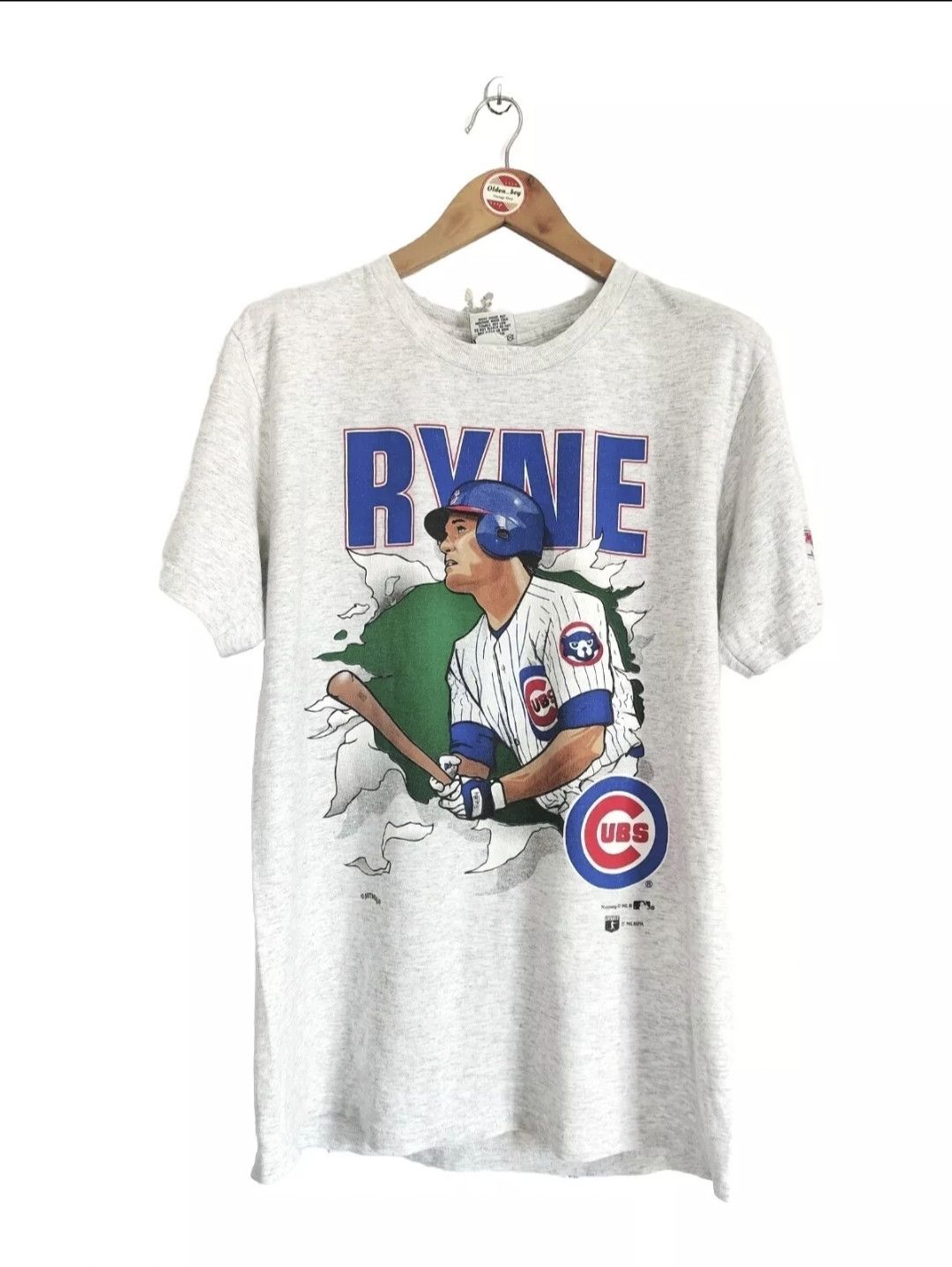 MLB × Nutmeg × Vintage Vintage Ryne Sandberg Caricature 90's Double ...