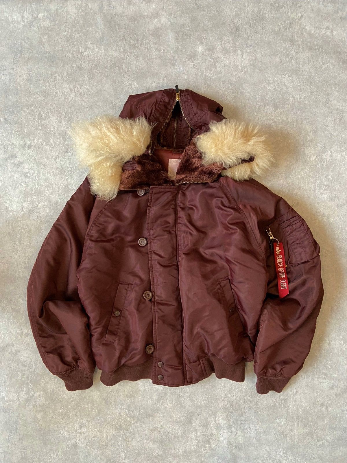 Vintage Vintage Alpha Industries N-2B Hooded Bomber Jacket | Grailed