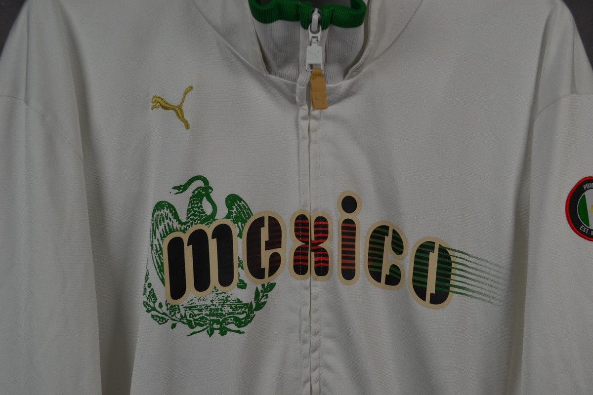 Puma Mexico Vintage Puma Zip Track Jacket Big Logo Size XL | Grailed