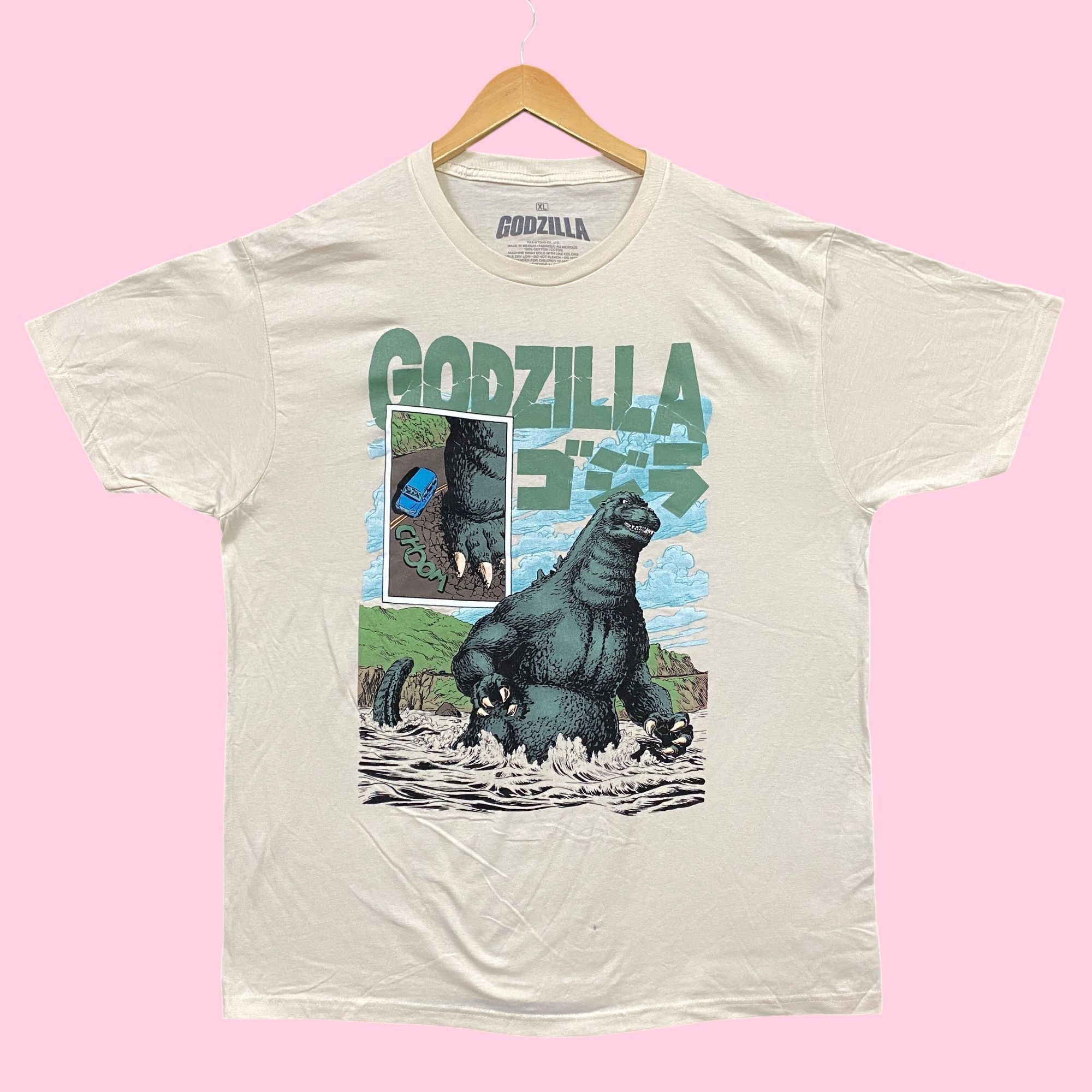 Anime × Universal Studios Godzilla King of Monster Manga Poster Tee XL ...