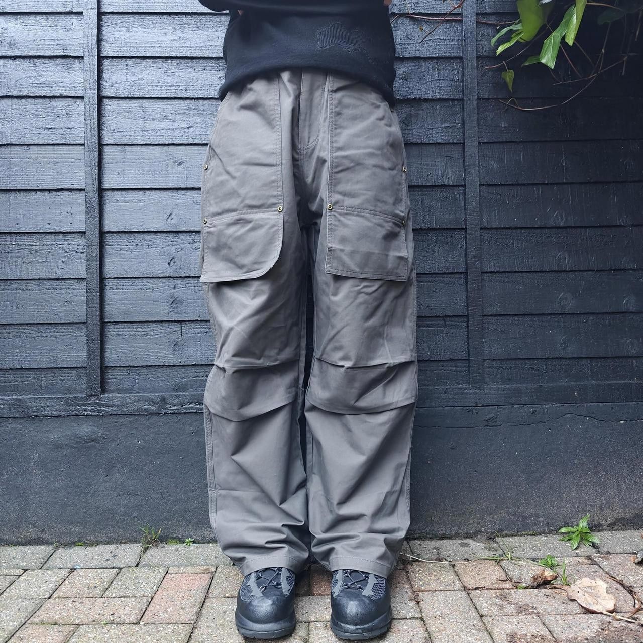 Other Japanese Grey Articulated Wide Leg Fatigue Pants | Grailed