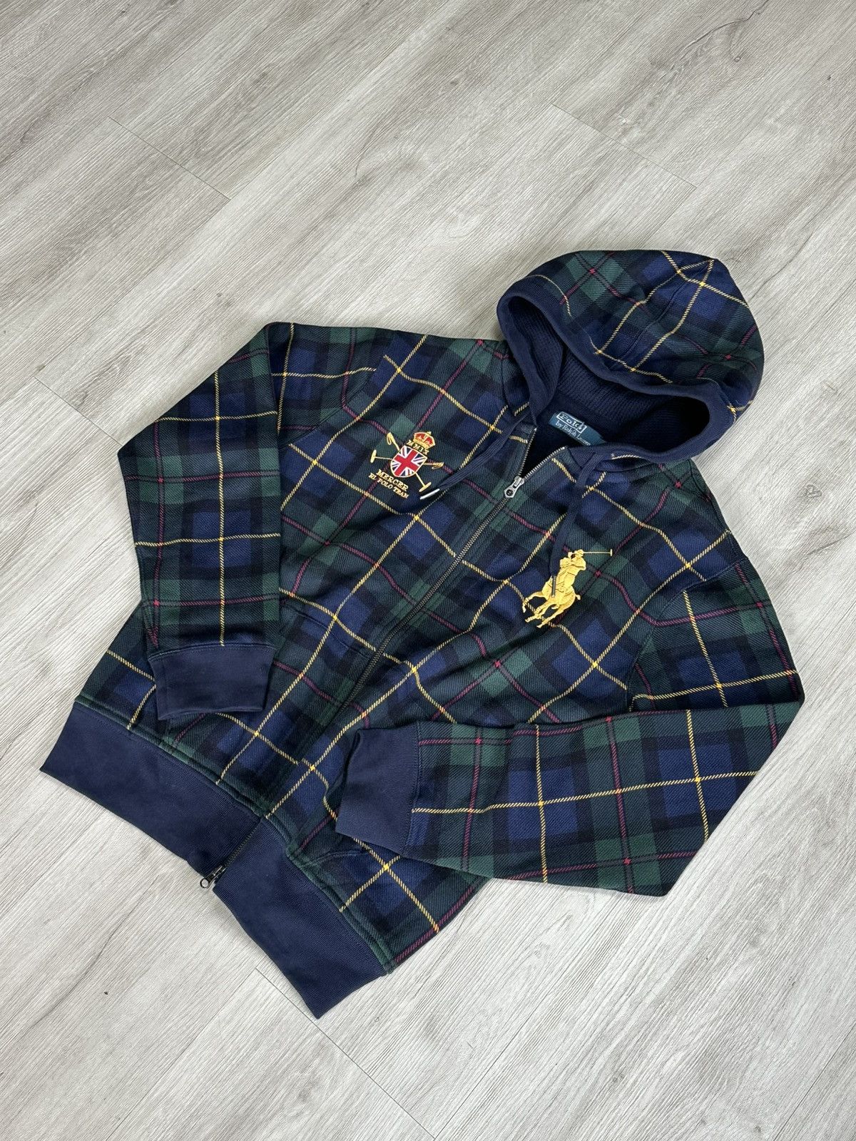 Polo Ralph Lauren Polo Ralph Lauren Mercer Club Plaid Full-Zip hoodie ...
