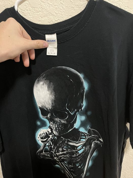 Harley Davidson Y2K Crazy Baggy Skeleton Graphic | Grailed