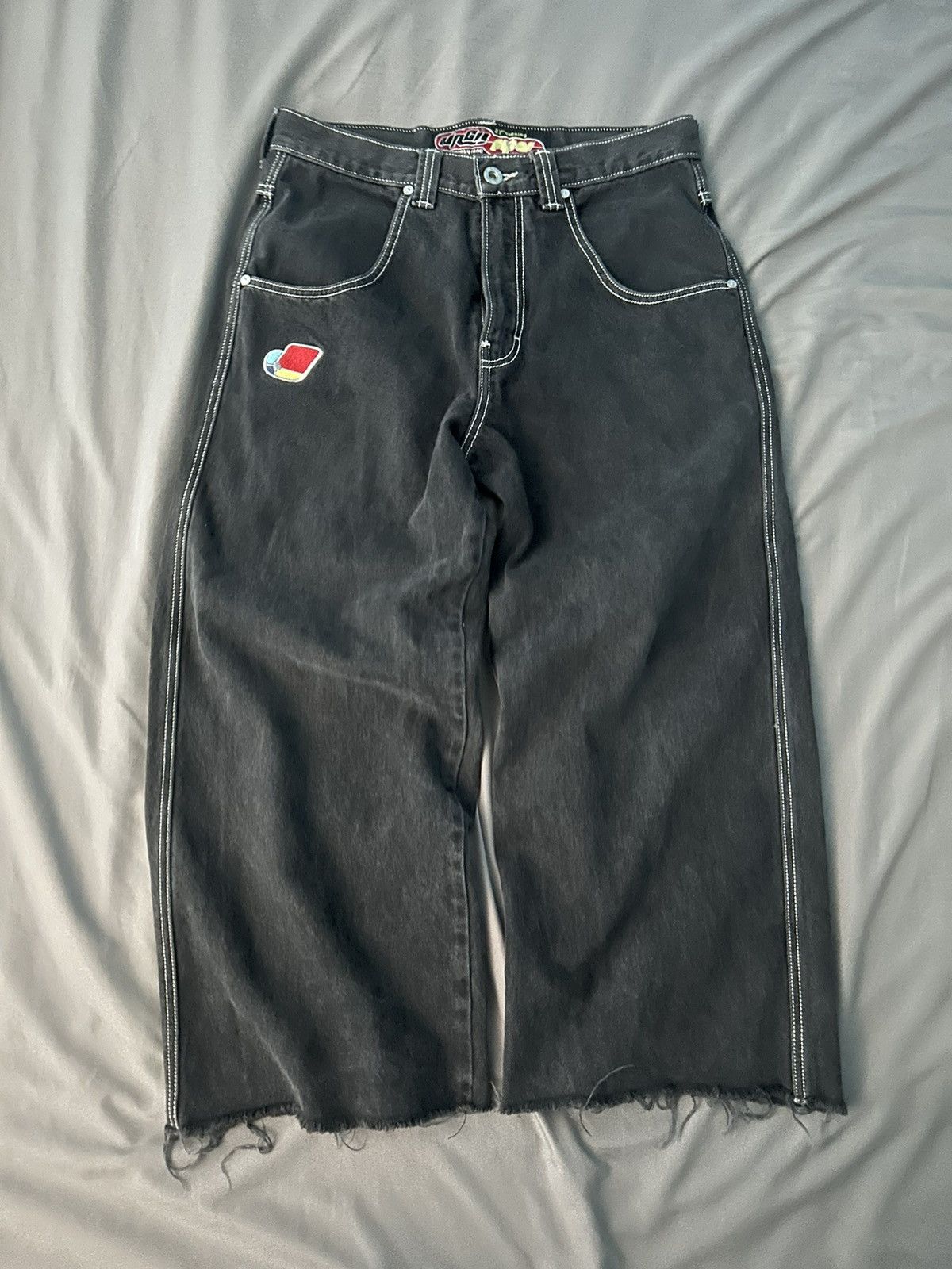 Vintage Black Jnco Jeans W Front Embroidery Grailed