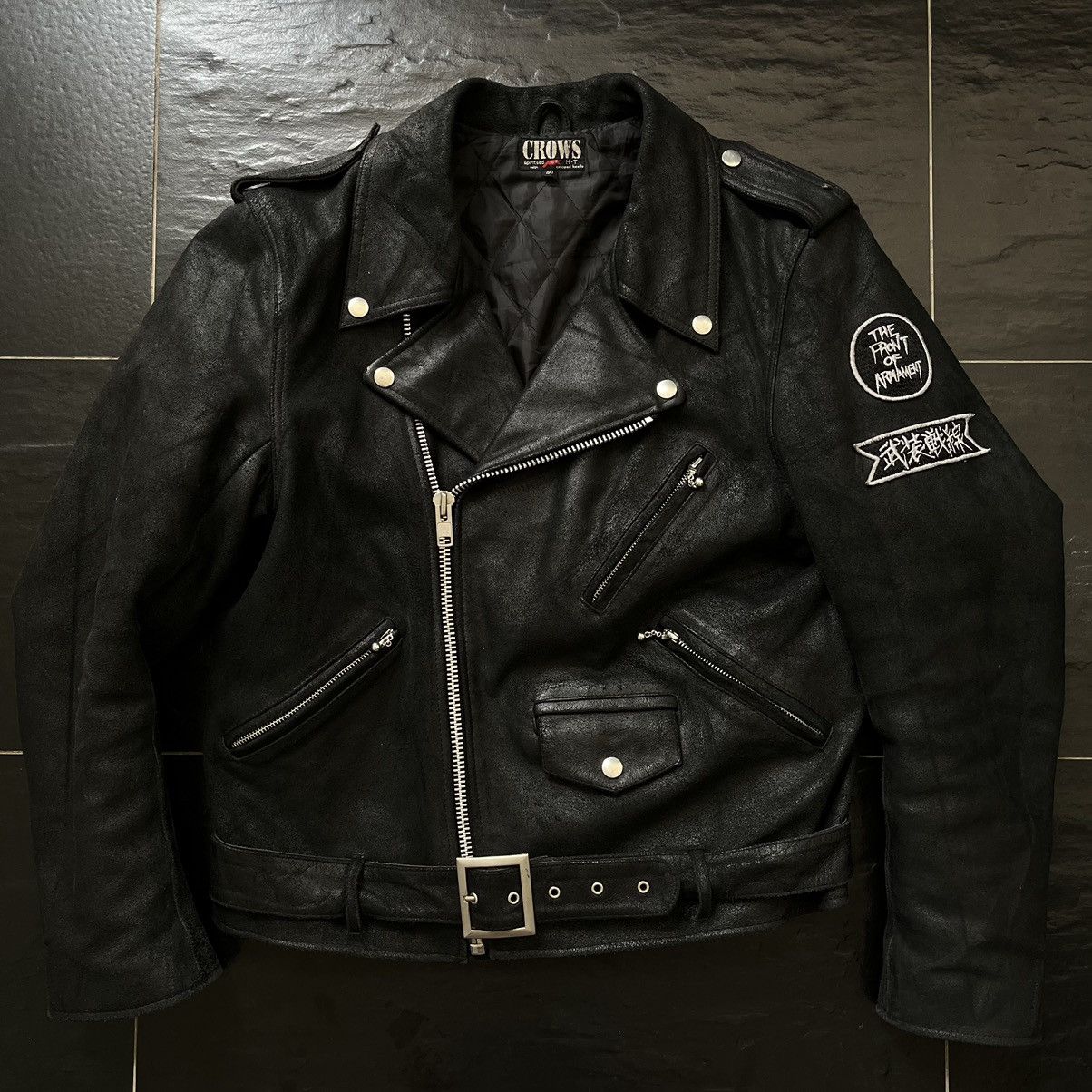 Leather Jacket × MOTO × Vintage TFOA Moto Gang Leather Jacket | Grailed