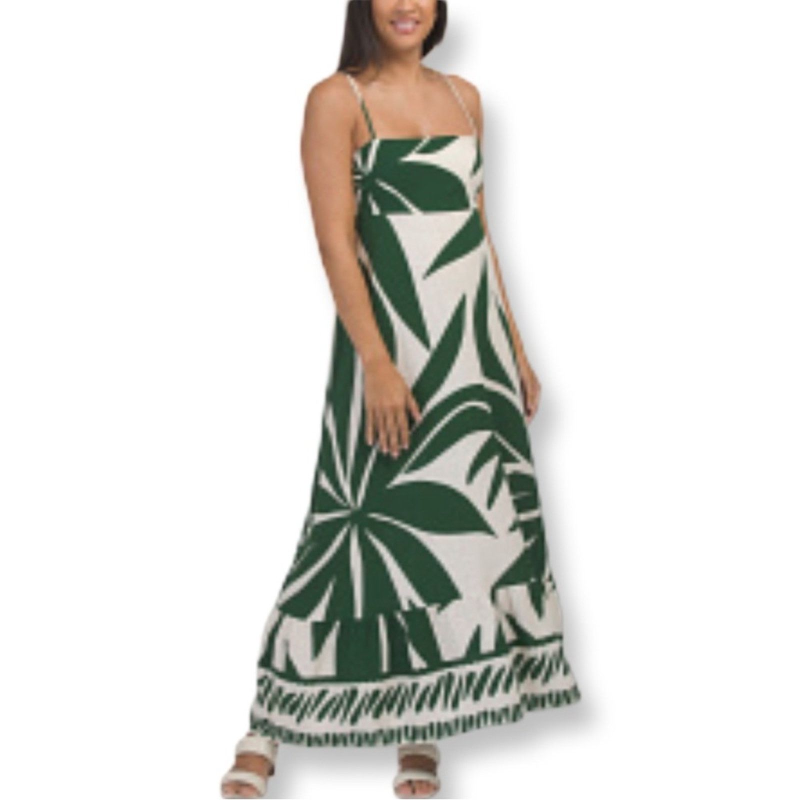 Public Label NWT Label Of Love Linen Blend La Palma Smocked Maxi Dress ...