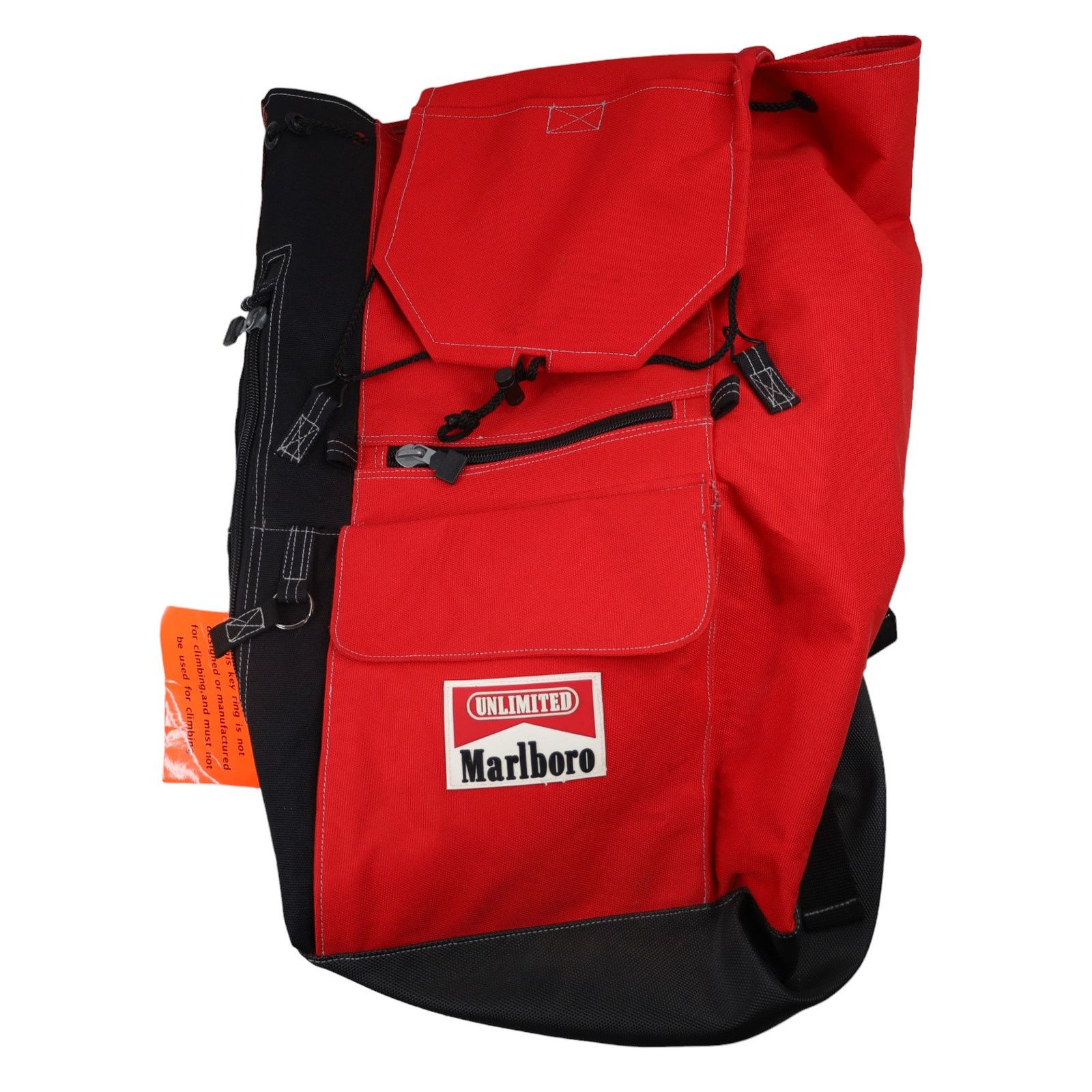 Marlboro × Vintage Vintage Marlboro Large Duffle Bag Sling Backpack Red ...