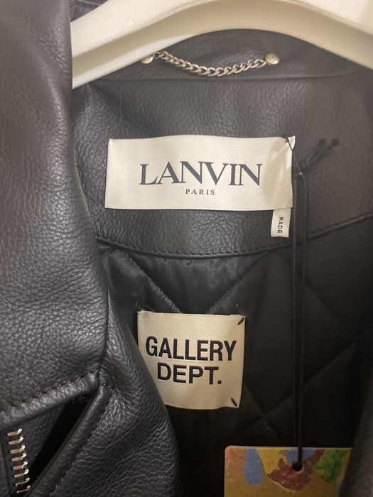 Lanvin Lanvin X Gallery Dept. Black Biker Leather Jacket | Grailed