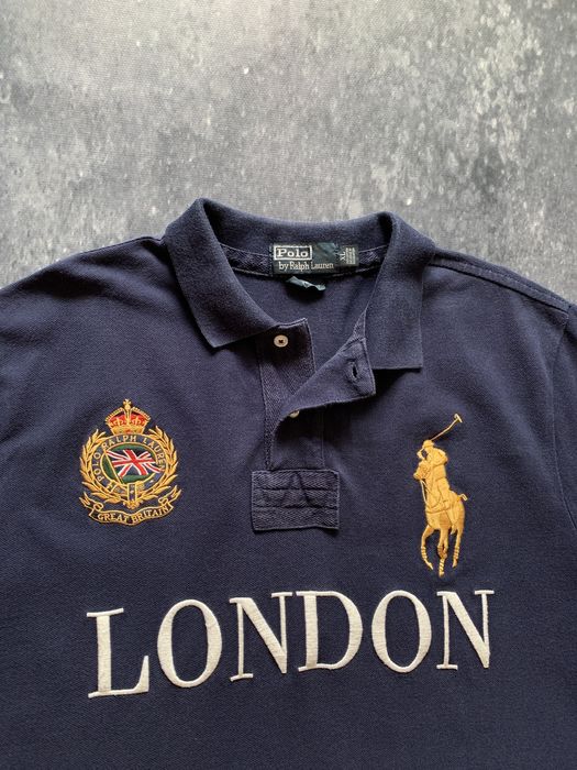 Polo Ralph Lauren Vintage Polo Ralph Lauren London Big Logo Polo T ...
