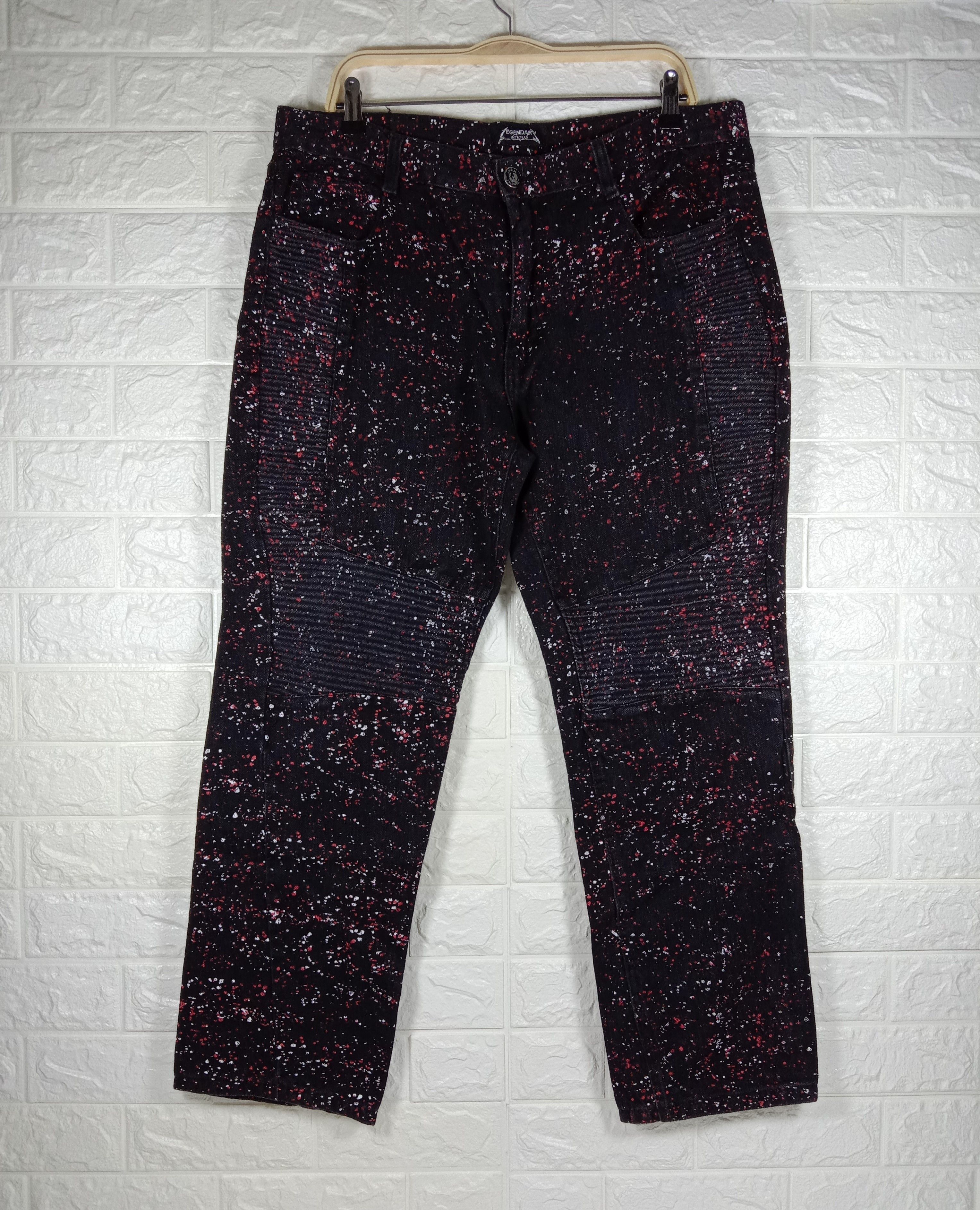 Archival Clothing Paint Splatter Japanese Legendary Status Jeans | Grailed