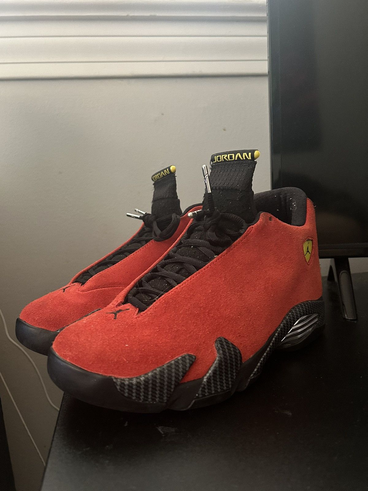 Ferrari × Jordan Brand Jordan 14 “Ferrari” | Grailed