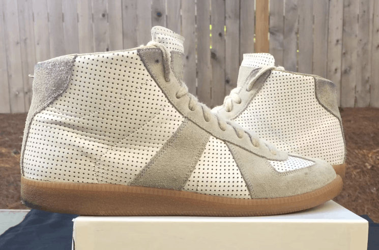 Maison Margiela MM Replica GATs Perforated Hi-Top | Grailed