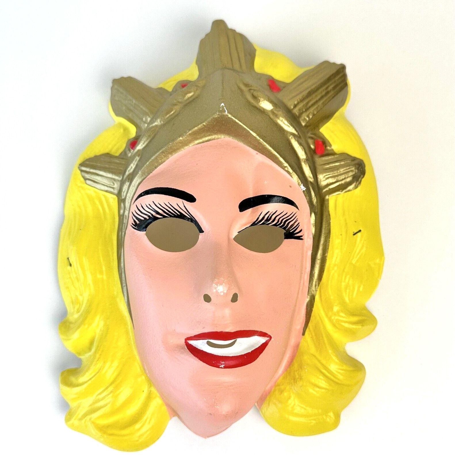 Vintage Vtg 1984 Golden Girl Mask She-Ra Halloween Action Figure Mask ...