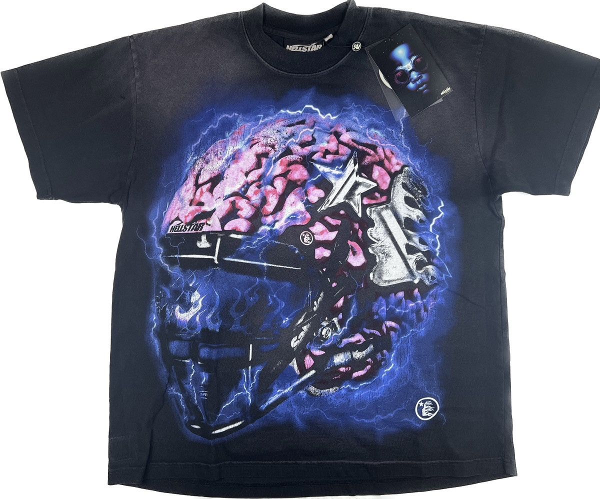 HELLSTAR Hellstar Brain Helmet T-shirt | Grailed