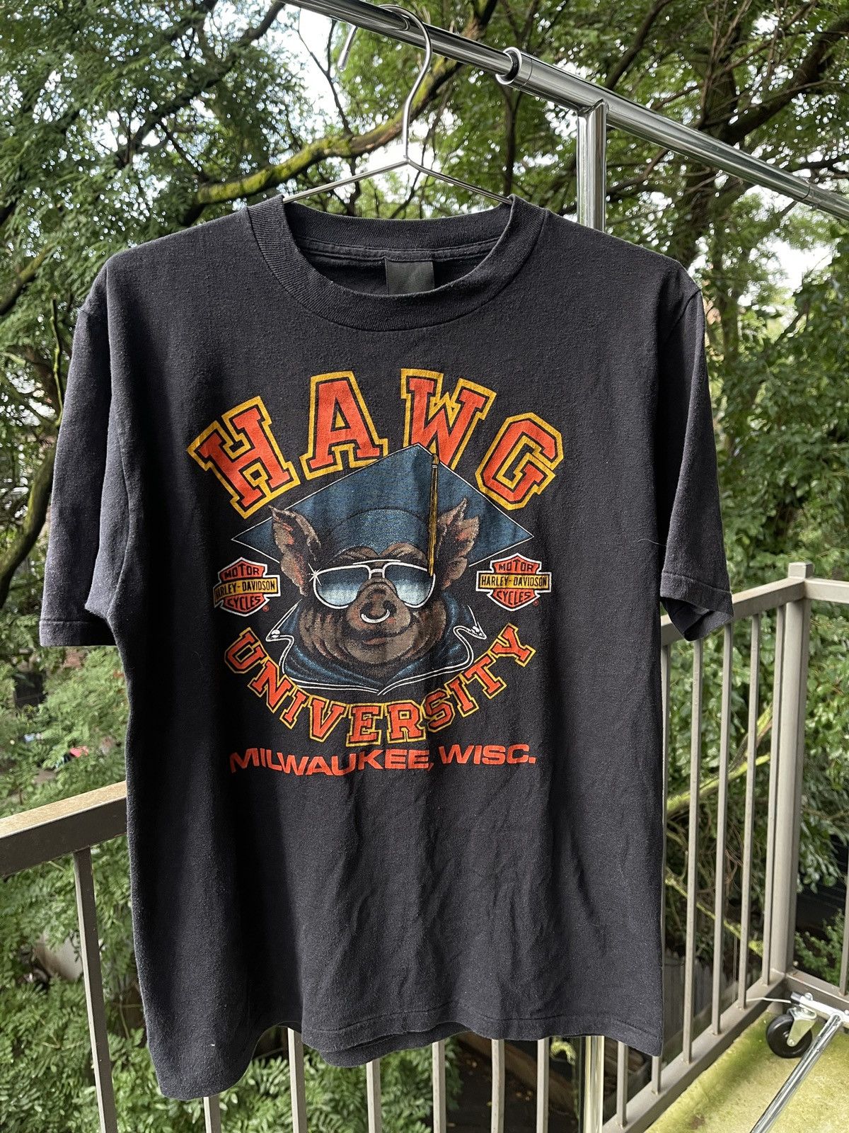 Harley Davidson × Streetwear × Vintage VINTAGE 80s HARLEY DAVIDSON 3D ...