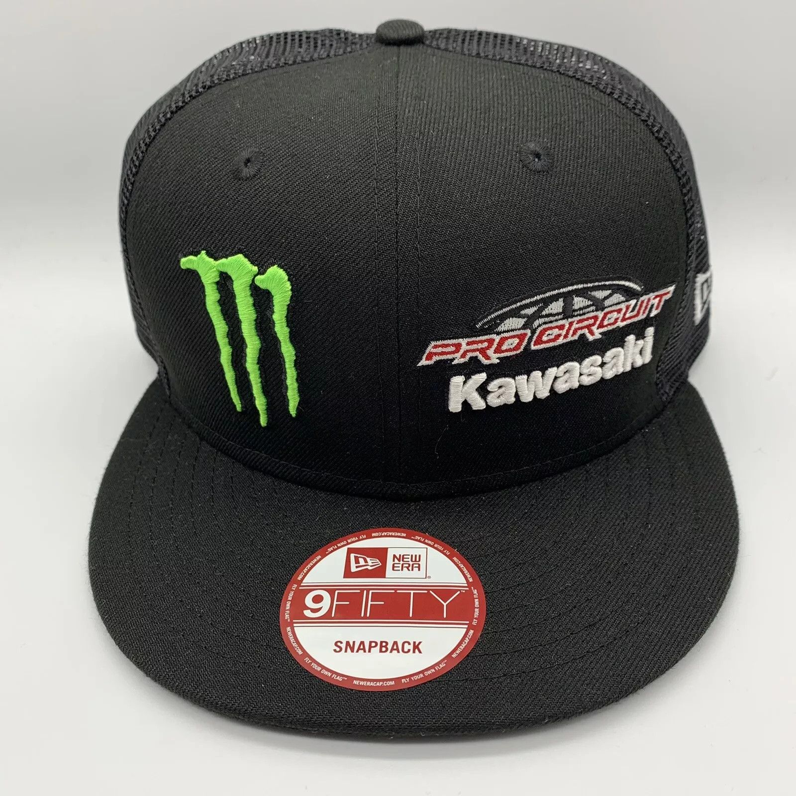 New Era Monster Energy Pro Circuit Kawasaki Trucker Hat Snapback Cap ...