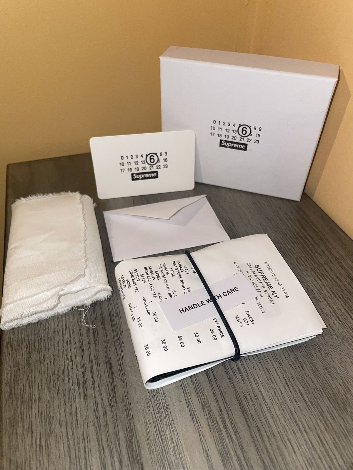 Maison Margiela × Supreme Supreme x Maison Margiela MM6 Receipt Wallet ...