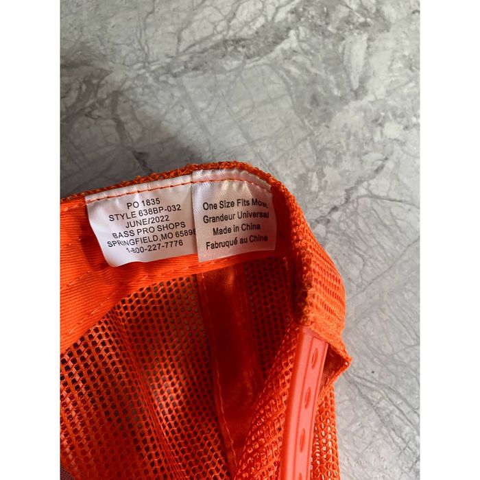 Bass Pro Shops Bass Pro Shops Orange Snapback Hat | Grailed