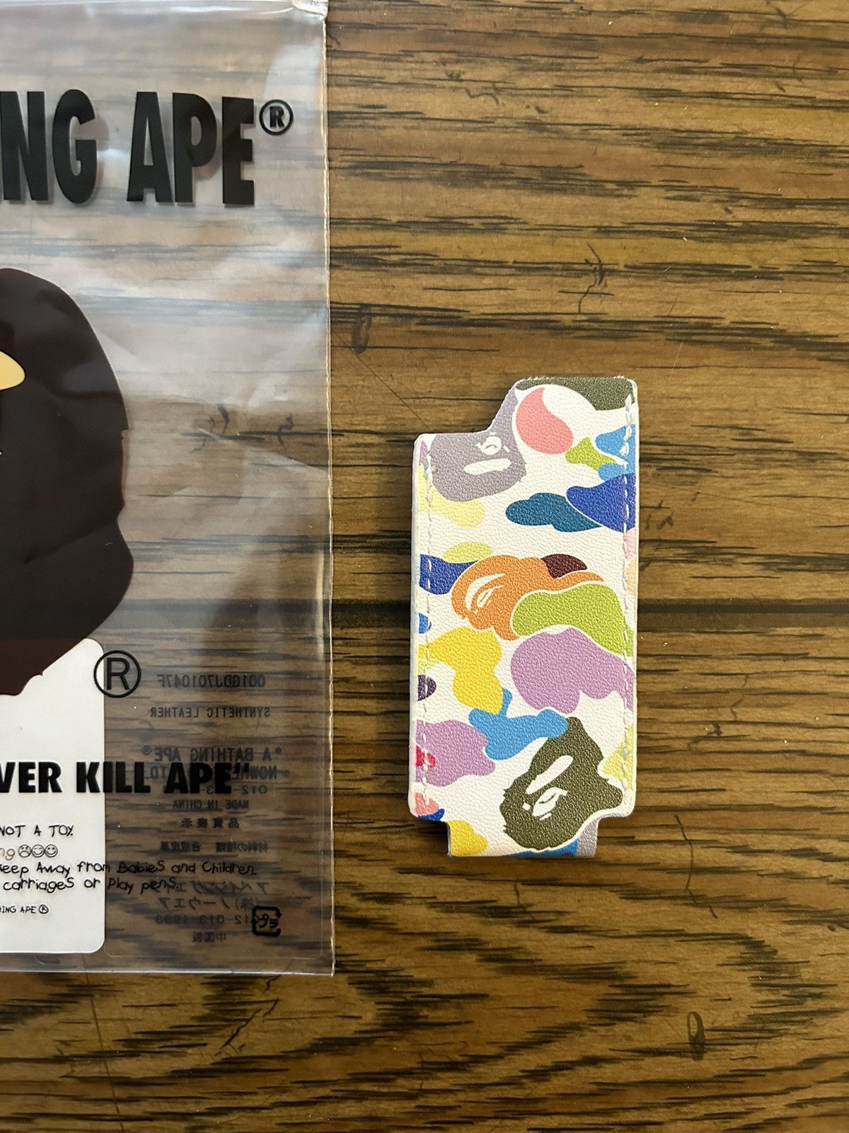 Bape Bape White Multi Camo Lighter Case | Grailed