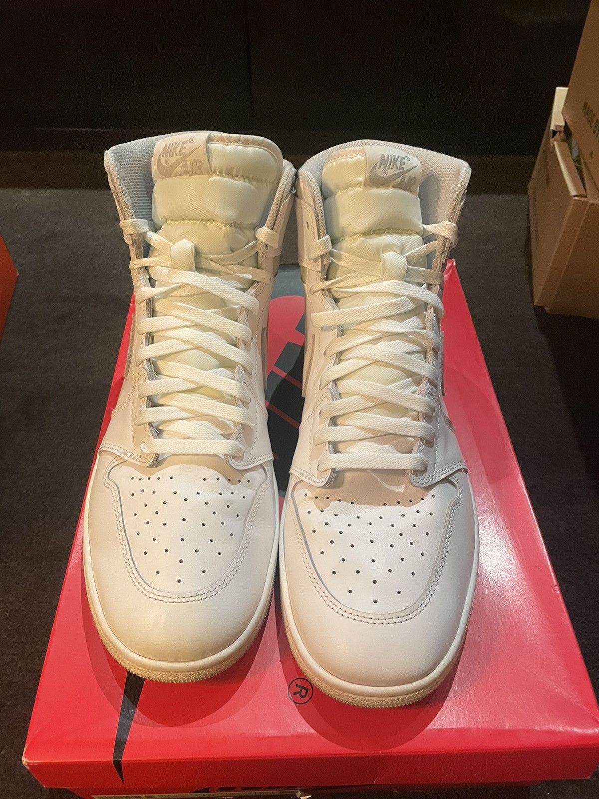 Jordan Brand × Nike Air Jordan 1 hi 85 white neutral grey | Grailed