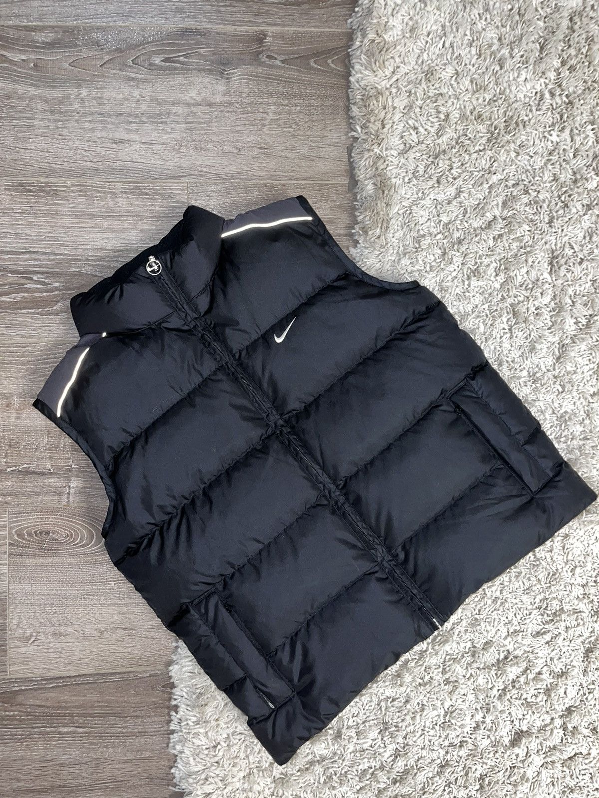 Nike •Nike Vintage Reflective Puffer Vest | Grailed