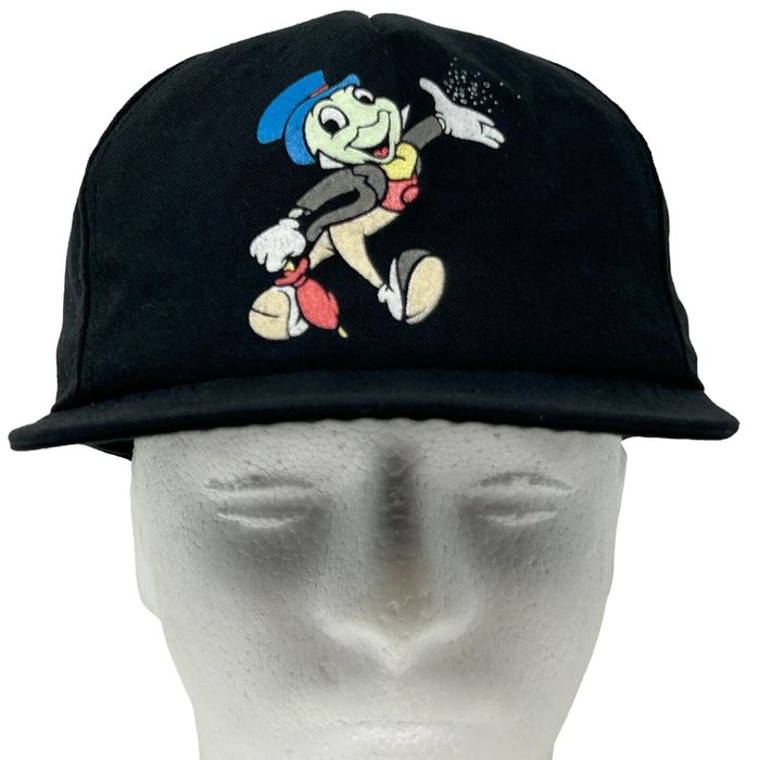 Disney Jiminy Cricket Walt Disney Hat Vintage 90s Black Earth Day | Grailed