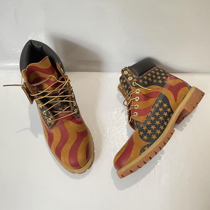 Supreme Supreme star & stripes Timbs | Grailed
