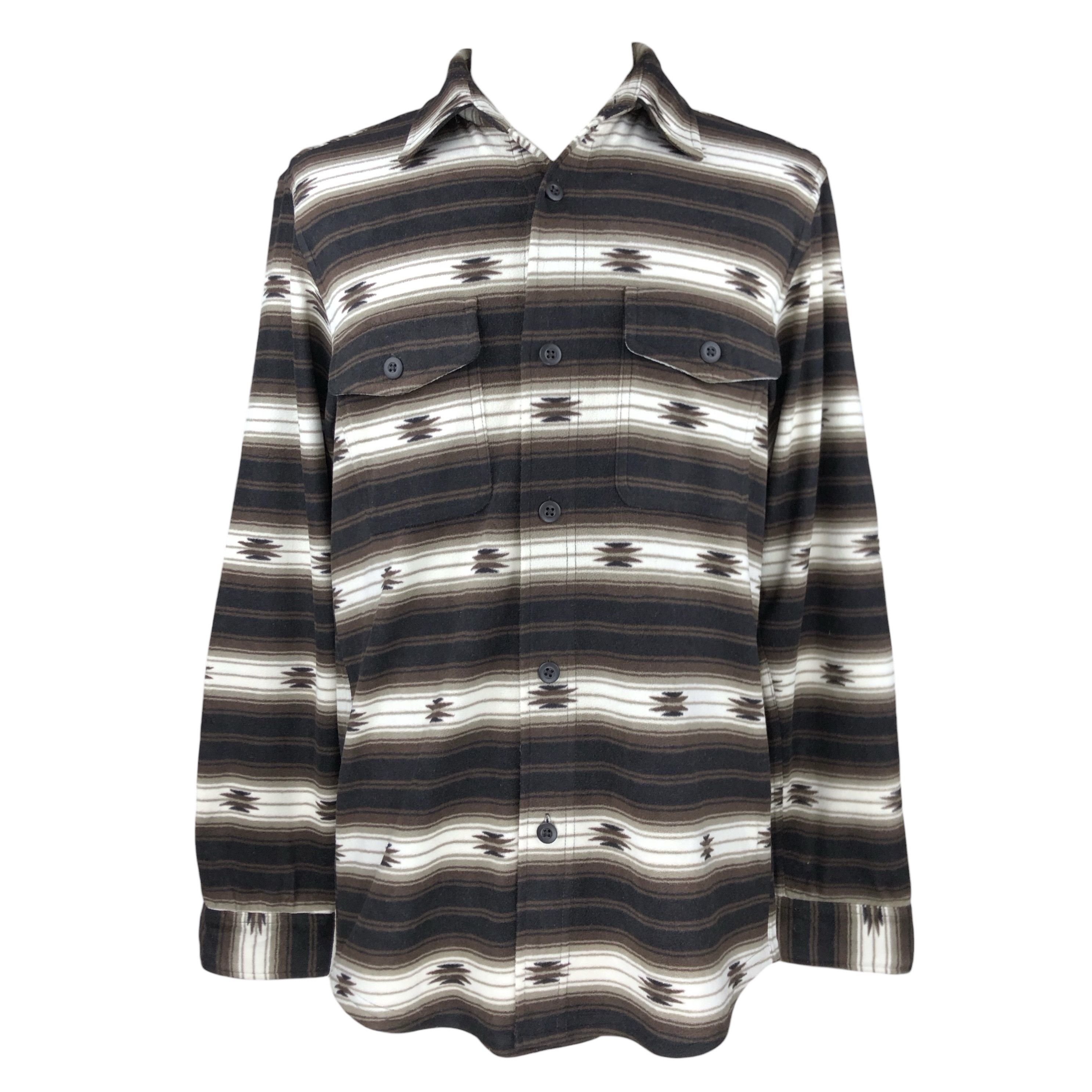 Flannel × Native × Navajo Native Navajo Pattern Uniqlo Stripe Fleece ...