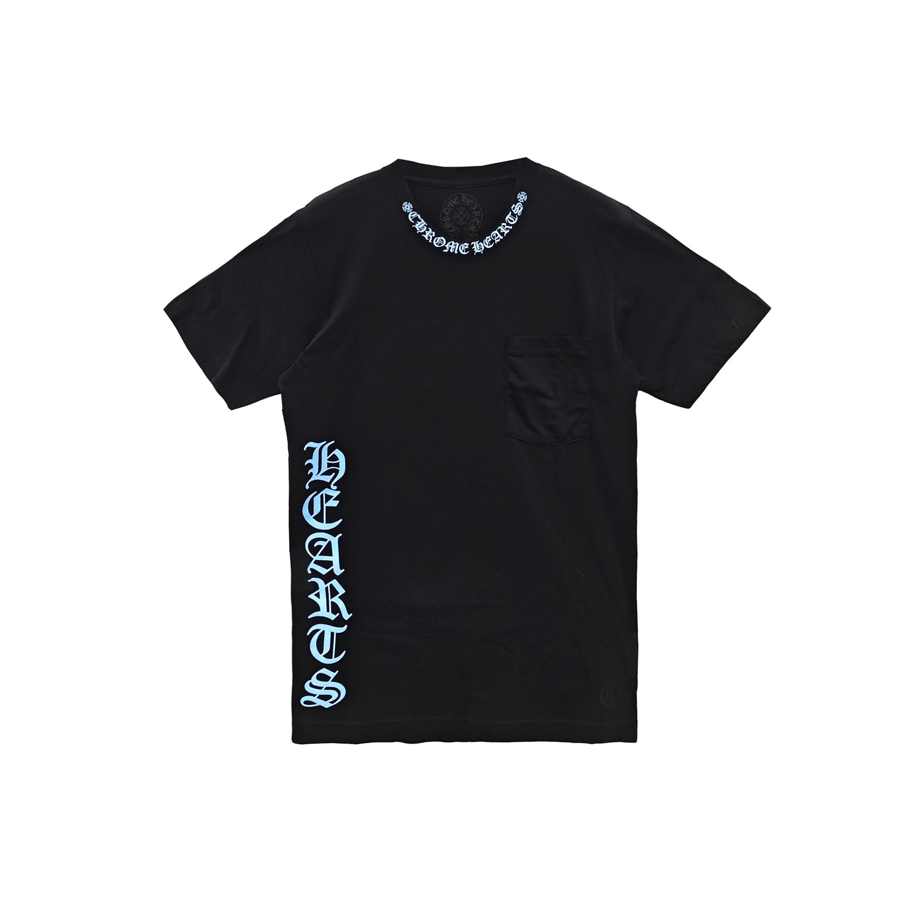 Chrome Hearts Chrome Hearts Blue Script Logo Short Sleeve T-shirt | Grailed