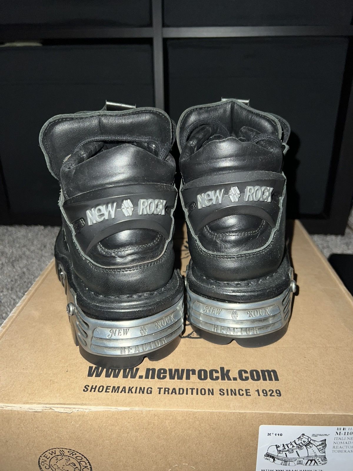 New Rock New Rock Reactor 110-S1 Spikes Boots Shoes Goth Platform 39 ...