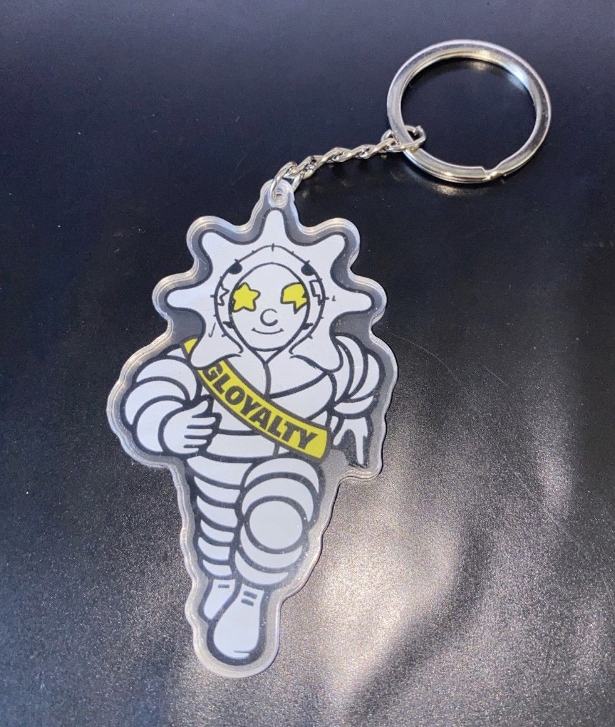 Vintage Glo Michelin Man Custom Keychain Hanger Glo Gang 2D | Grailed