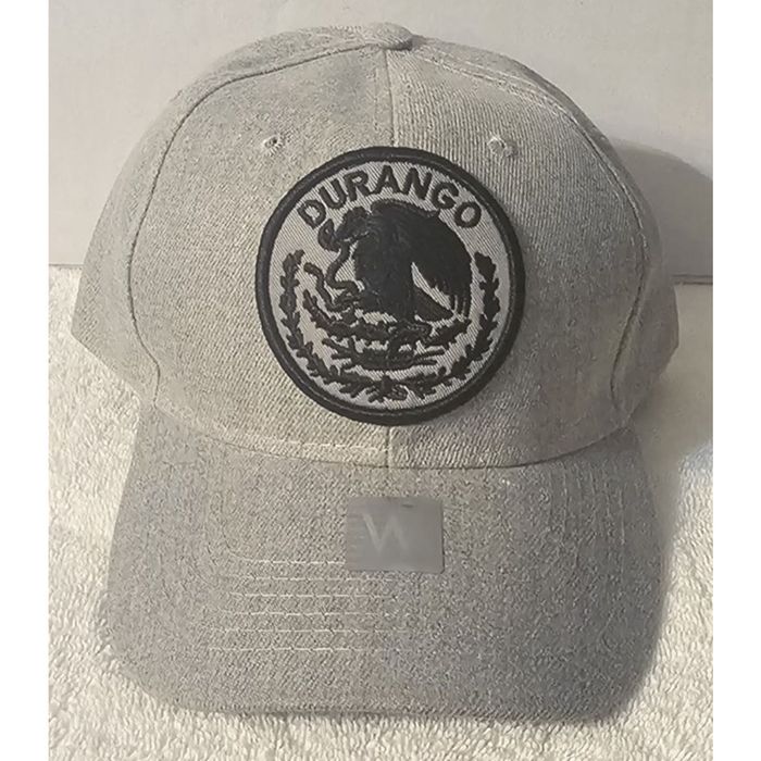 Durango DURANGO MEXICO MEXICAN STATE EAGLE BASEBALL CAP ( LIGHT GREY ...