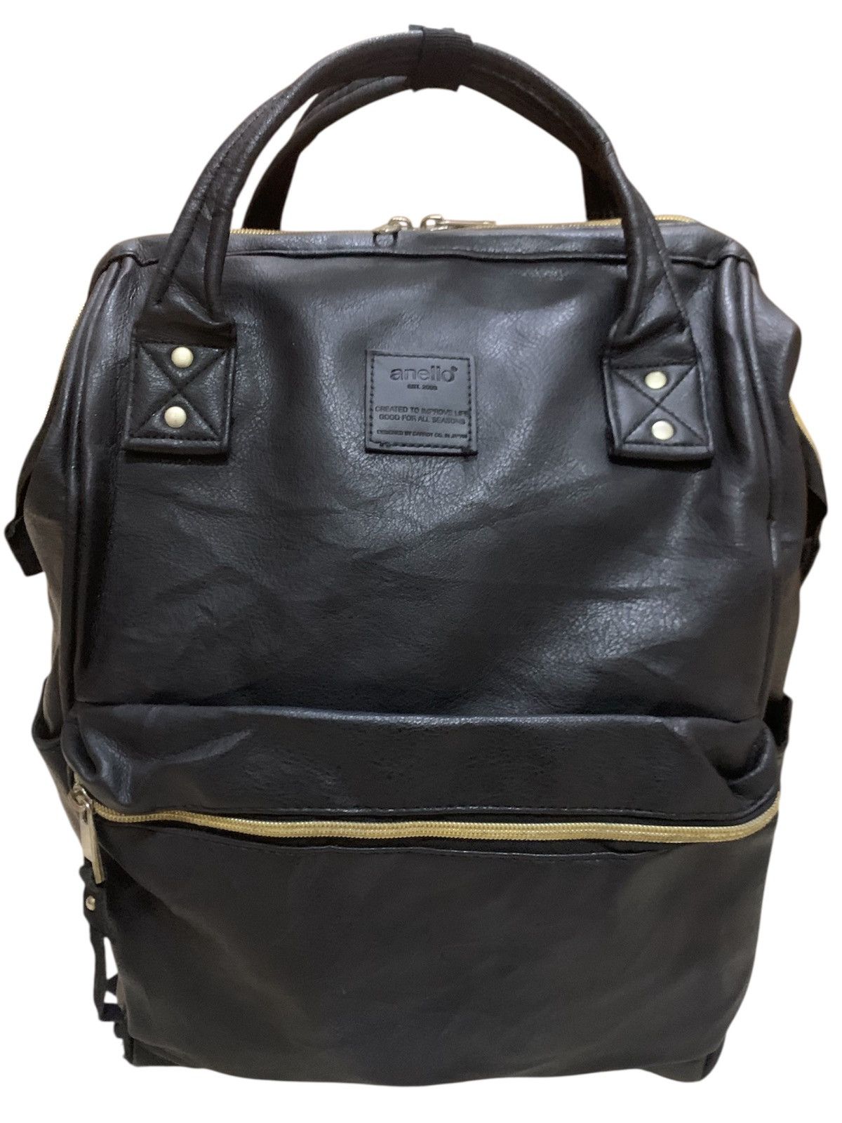 Japanese Brand Anello Base Backpack Retro Signature | Grailed