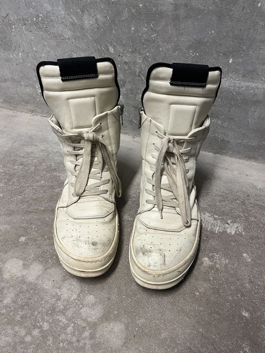 Rick Owens Rick Owens White Milk Geobaskets | Grailed