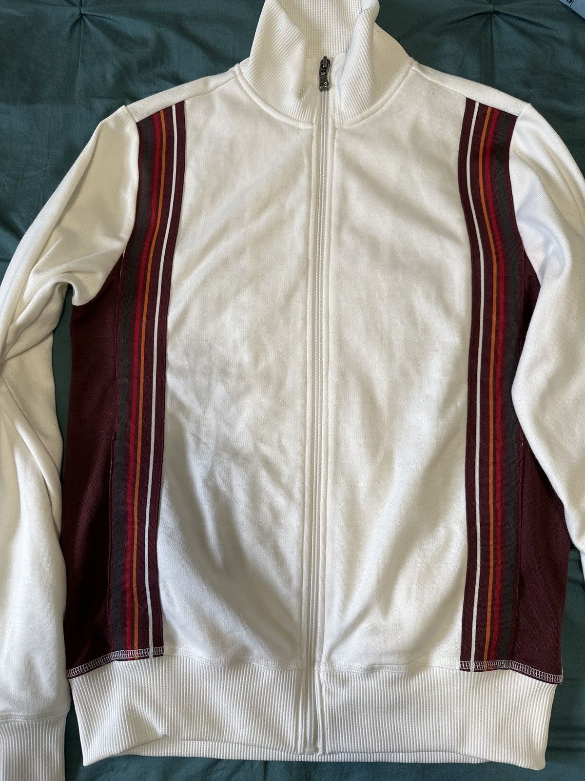 Ben Sherman Ben Sherman Classic White and Burgundy track jacket | Grailed