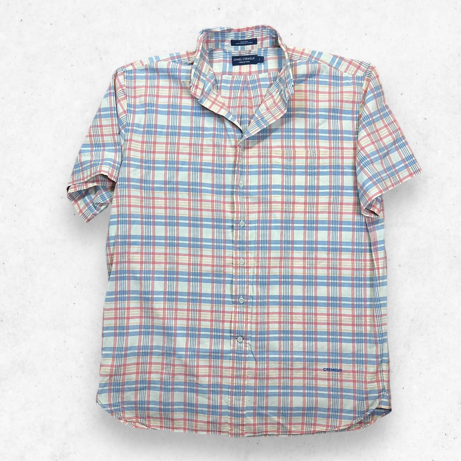 Daniel Cremieux Daniel Cremieux Collection Men’s L Plaid Blue Red ...