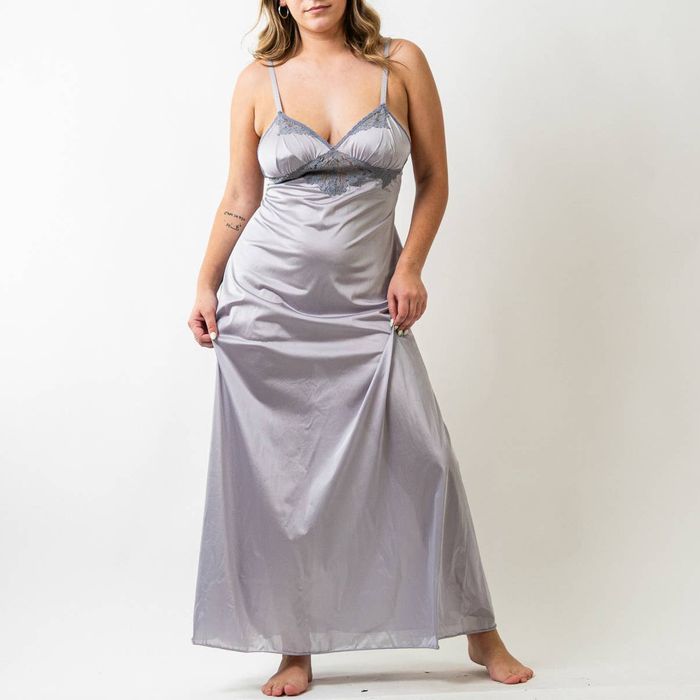Vintage Vintage 1960's Vassarrette Periwinkle Lace Lingerie Dress | Grailed