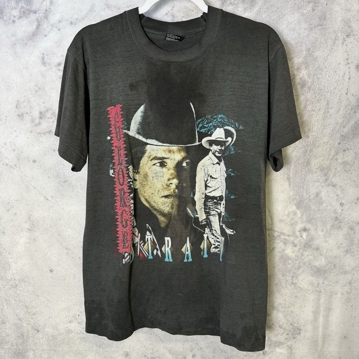 Vintage Vintage George Strait Tour T Shirt Adult Large 90s Distresse ...