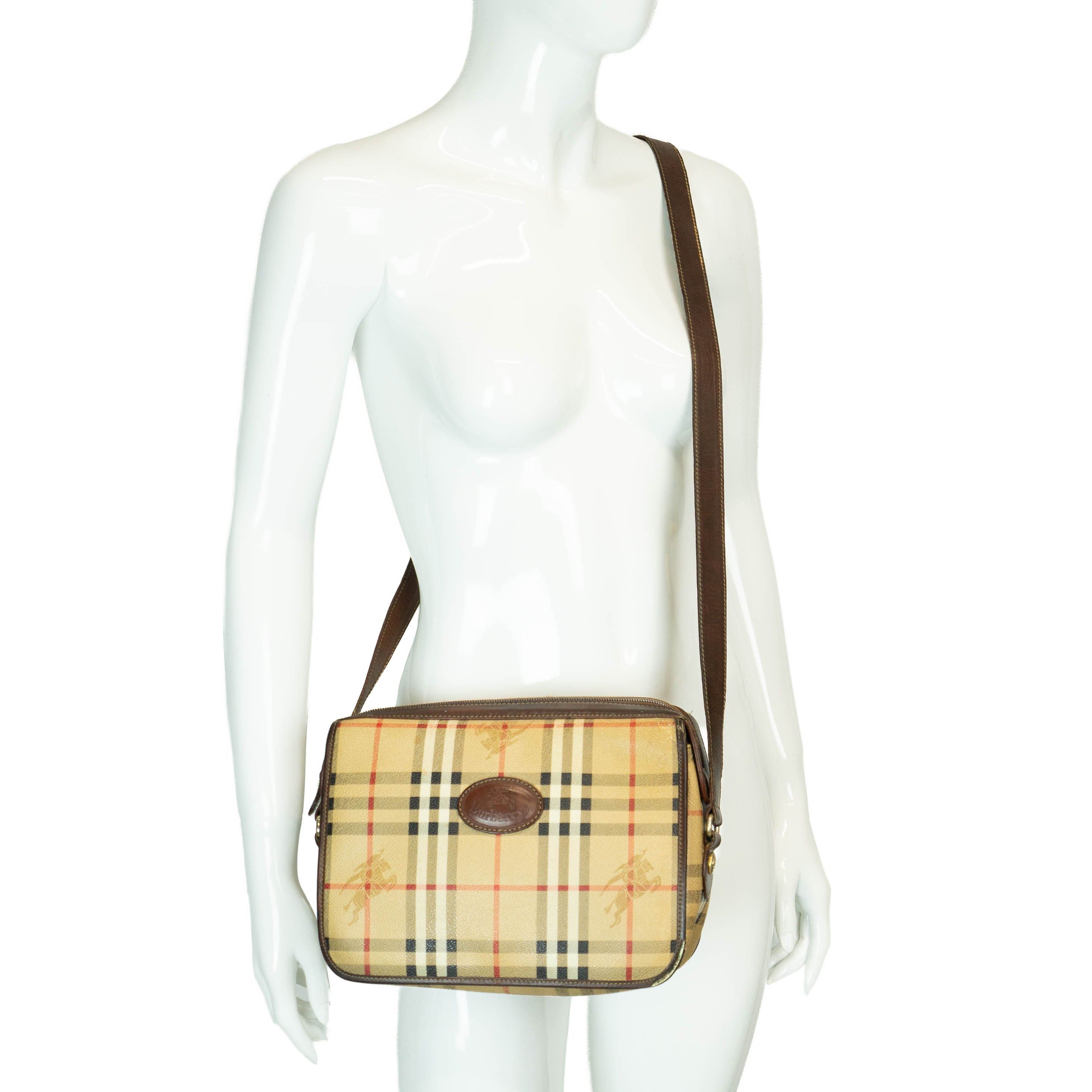 Burberry BURBERRY Check Monogram Shoulder Bag Vintage 80s 90s | Grailed