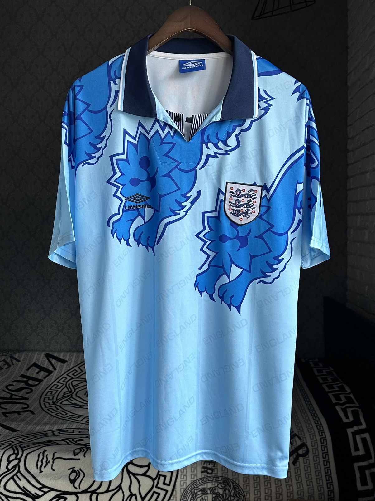 Soccer Jersey × Umbro × Vintage Vintage 90s Umbro England Retro Soccer ...
