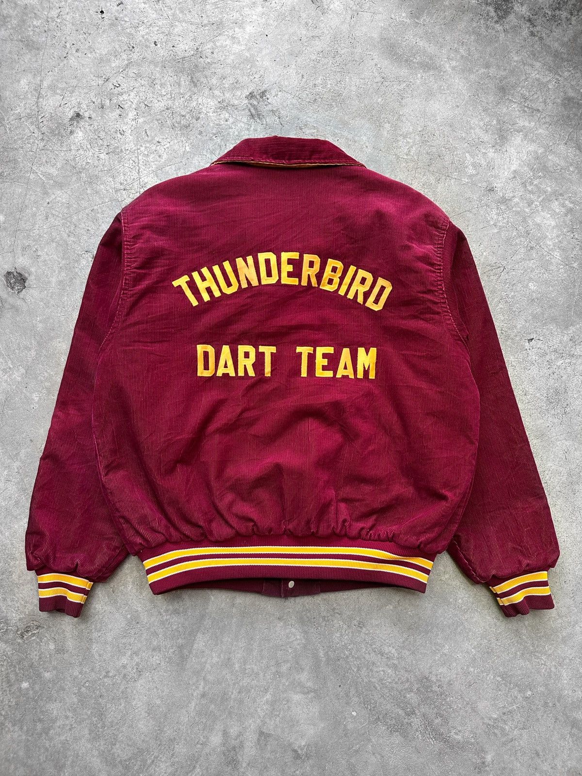 Vintage 80s ‘Dart Team’ Vintage Letterman Jacket | Grailed