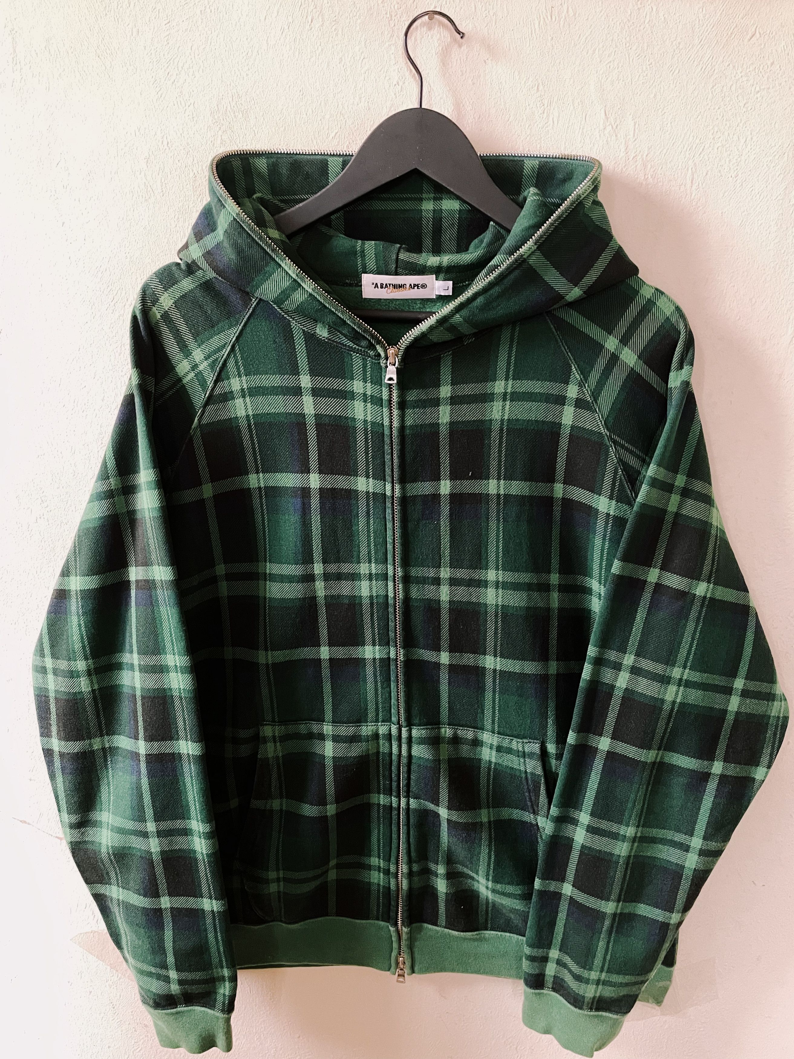 Bape × Vintage Vintage Y2K Bape A Bathing Ape Plaid Check Fullzip ...