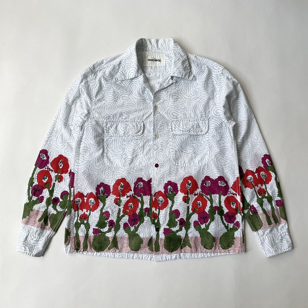 Story Mfg. Paisley + Cartoon Poppy Print Shirt | Grailed