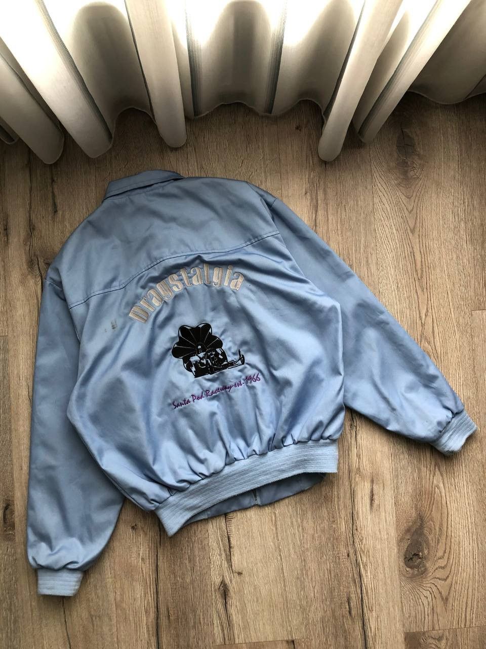 Vintage Vintage Dragstalgia Santa Pod Racing Bomber Jacket | Grailed