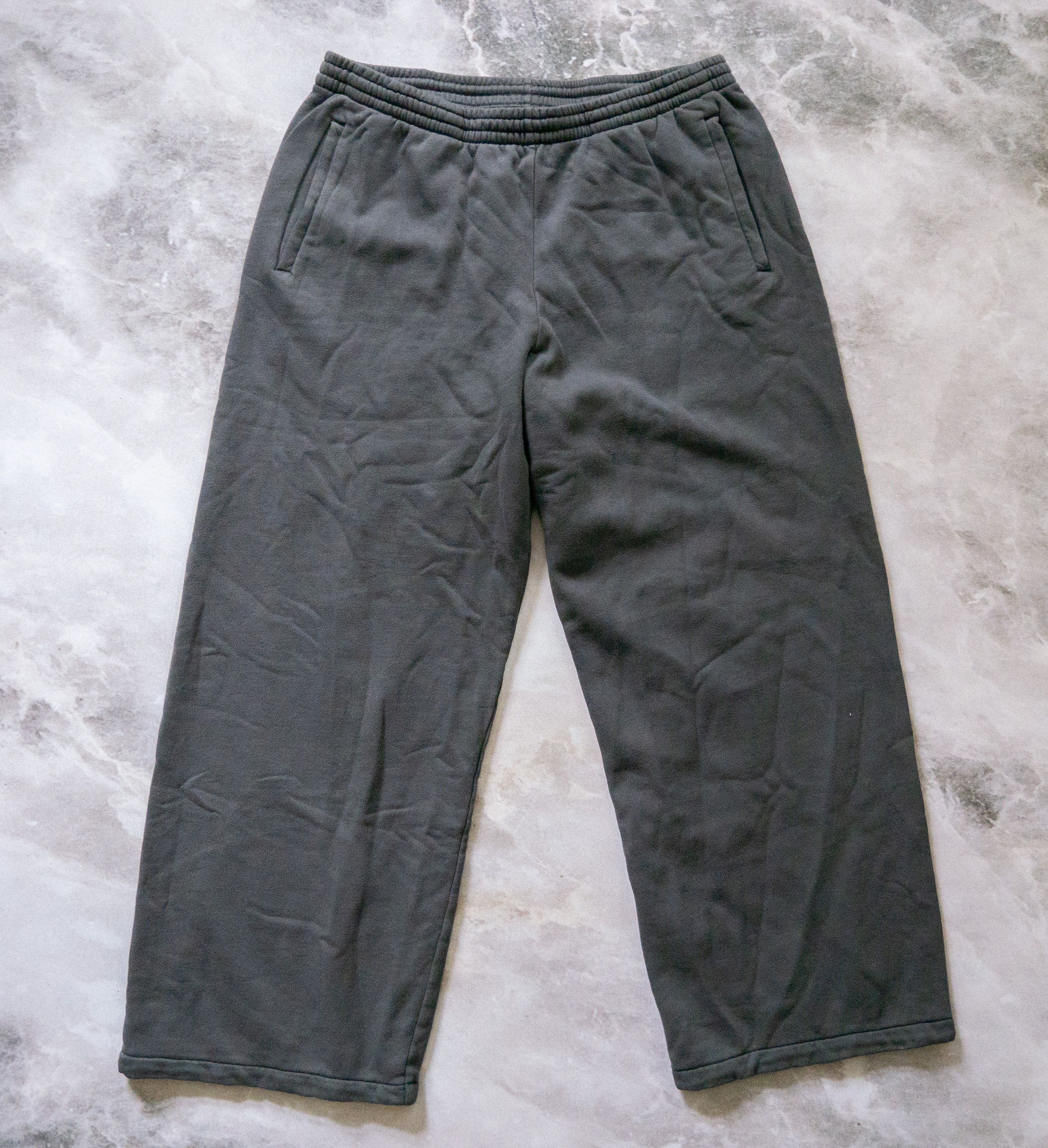 Gap × Kanye West Yeezy Gap Balenciaga Wide Leg Double Layer Sweatpants ...