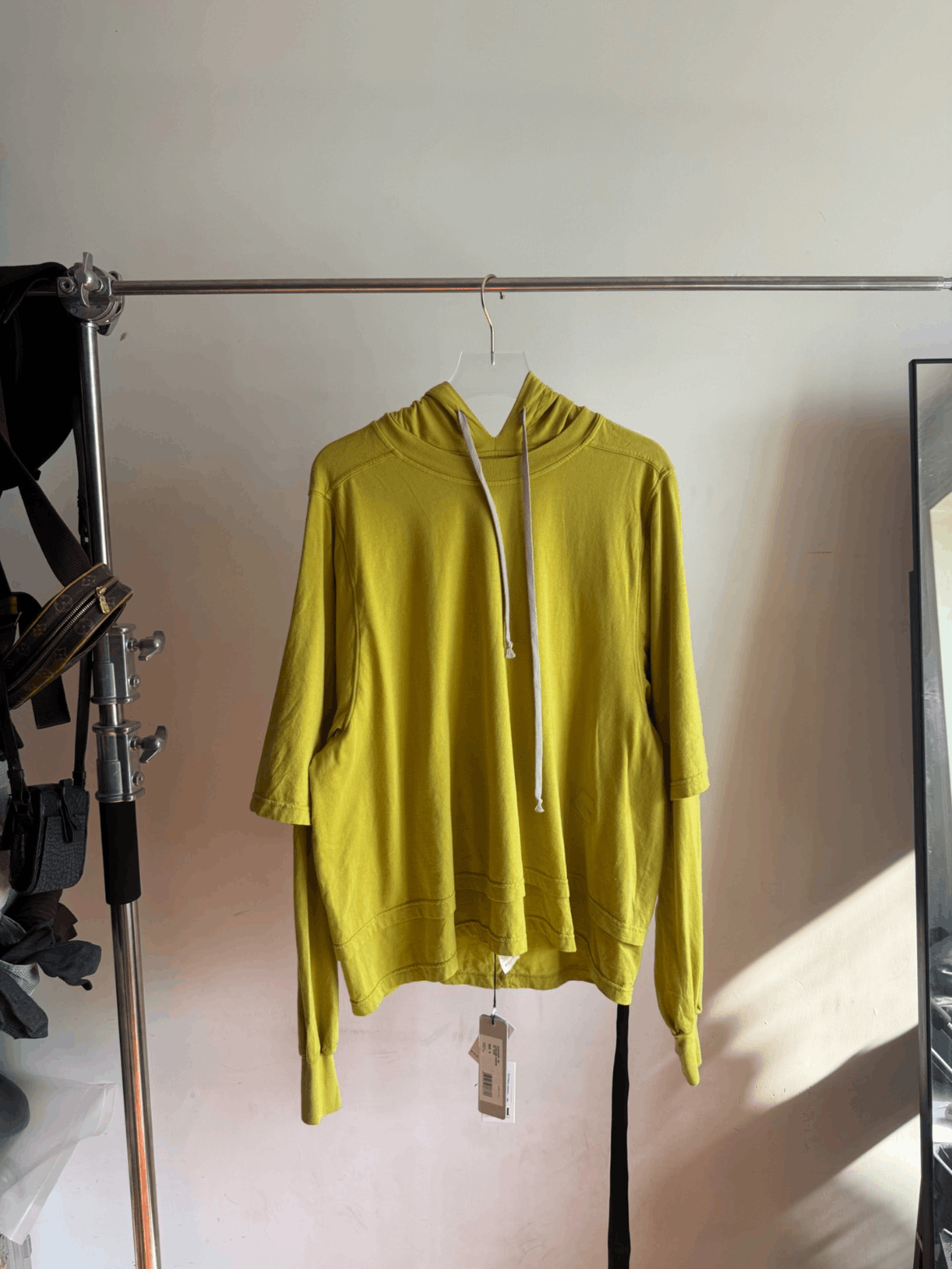 Rick Owens × Rick Owens Drkshdw Rick Owens Drkshdw Fake 2-Layers Hoodie ...