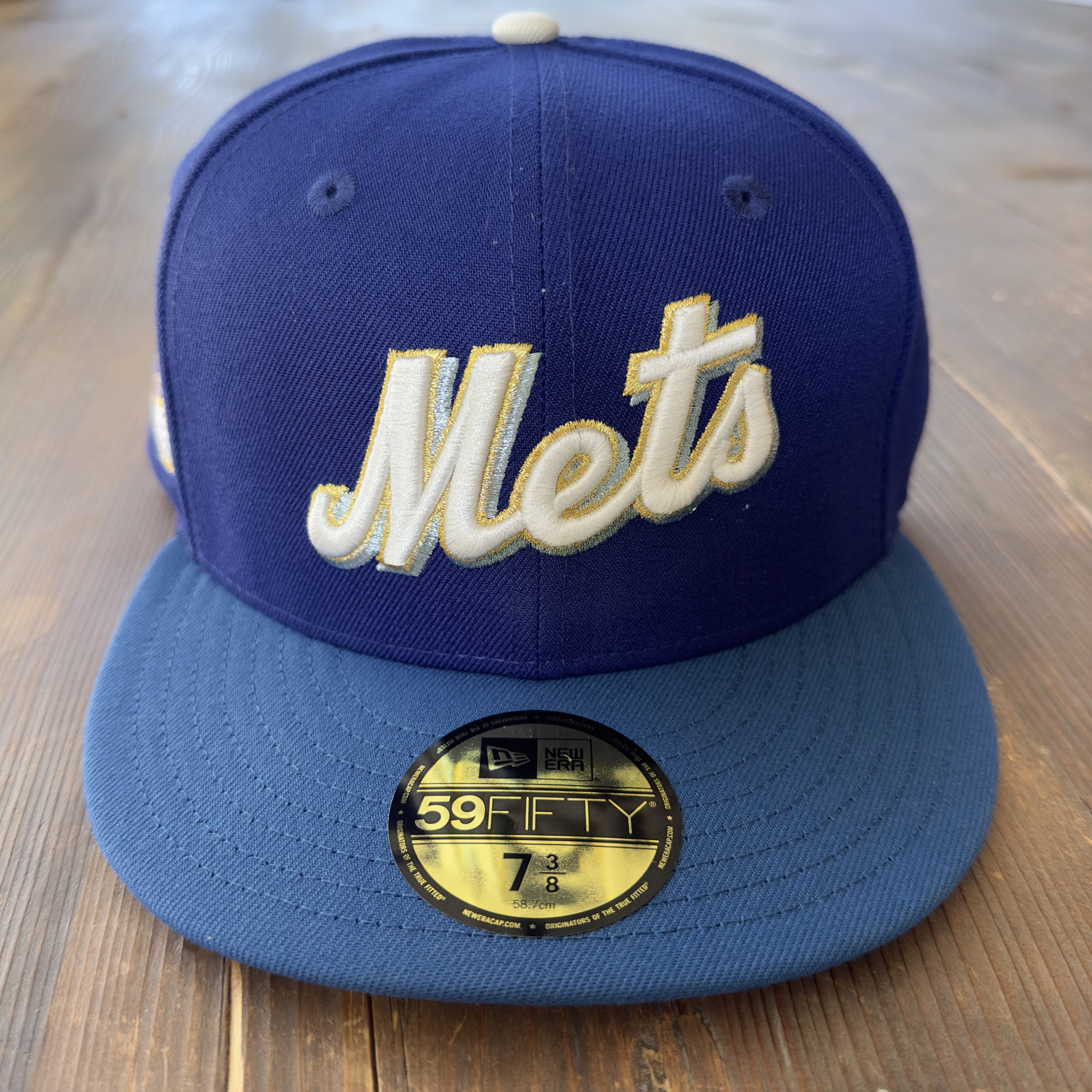 New Era New York Mets Script New Era 59Fifty 25th Anniversary 7 3/8 ...